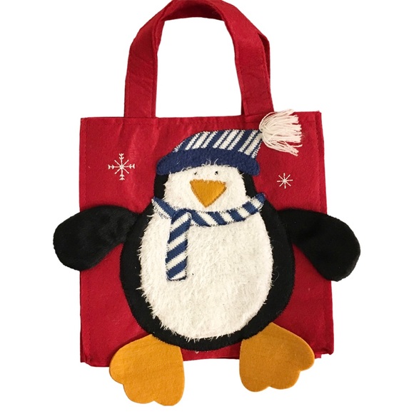 Avon | Bags | Avon 3d Mixed Fabric Penguin Bag Felt Cloth Fuzzy Cute ...